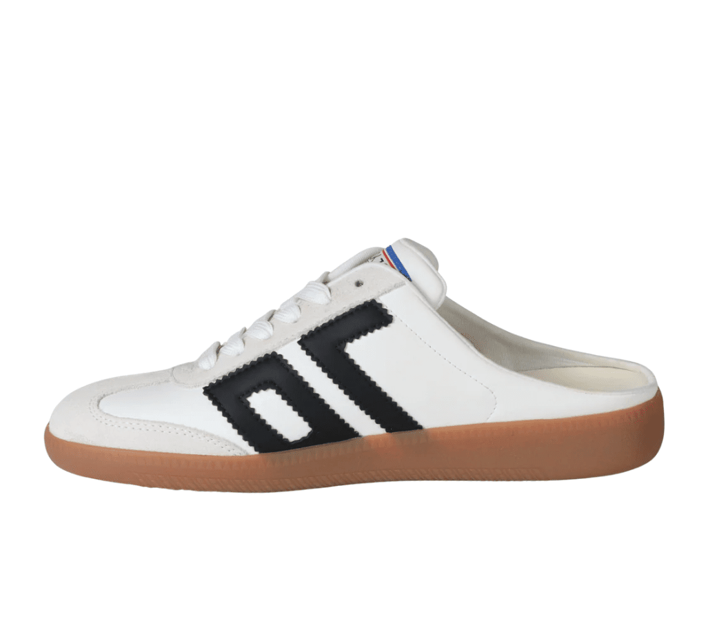 Back 70 EASTER WHITE/BLACK BACKLESS SNEAKER Shoe Main & Taylor Shoes